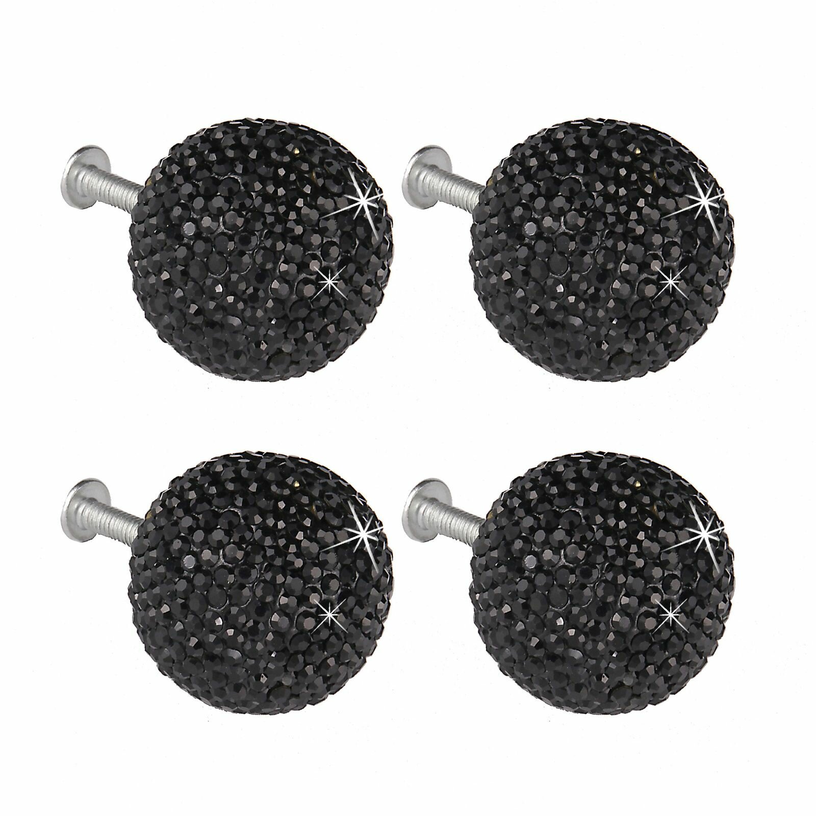 4 шт Сверкающие ручки для шкафа и ящиков со стразами