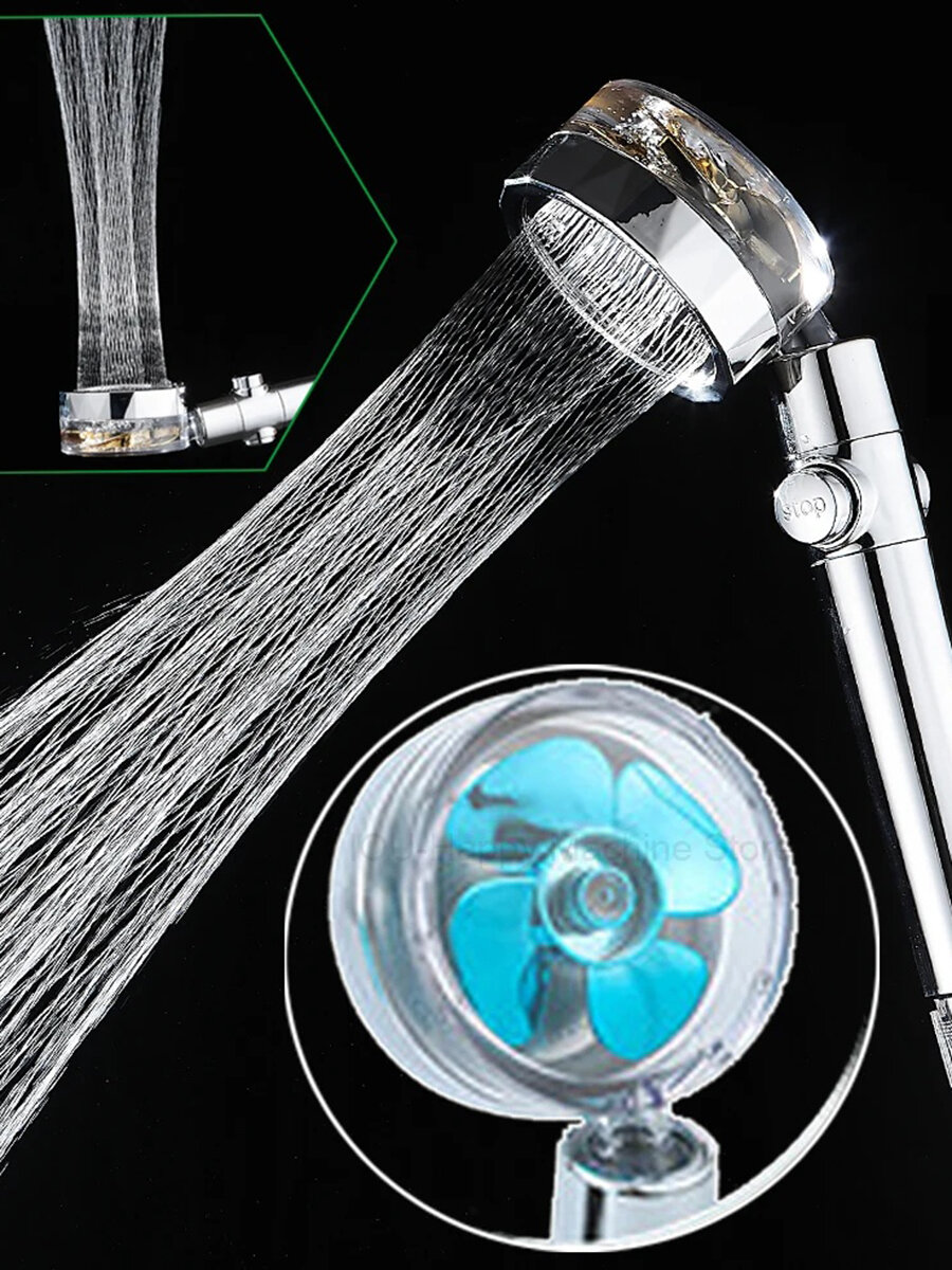 Лейка для душа с вентилятором и фильтром тропический душ