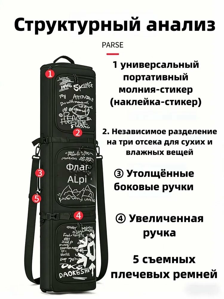 Чехол для лыж — фото 1