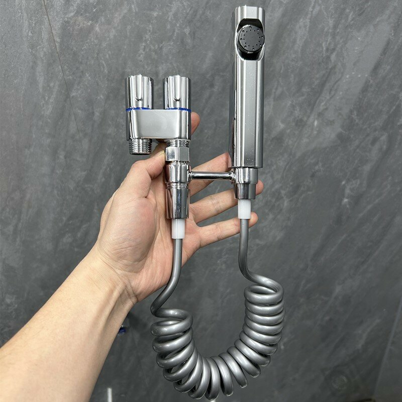 Спрей для унитаза с двойным управлением, один вход и два выхода, спрей для смыва унитаза, биде, спрей для смыва