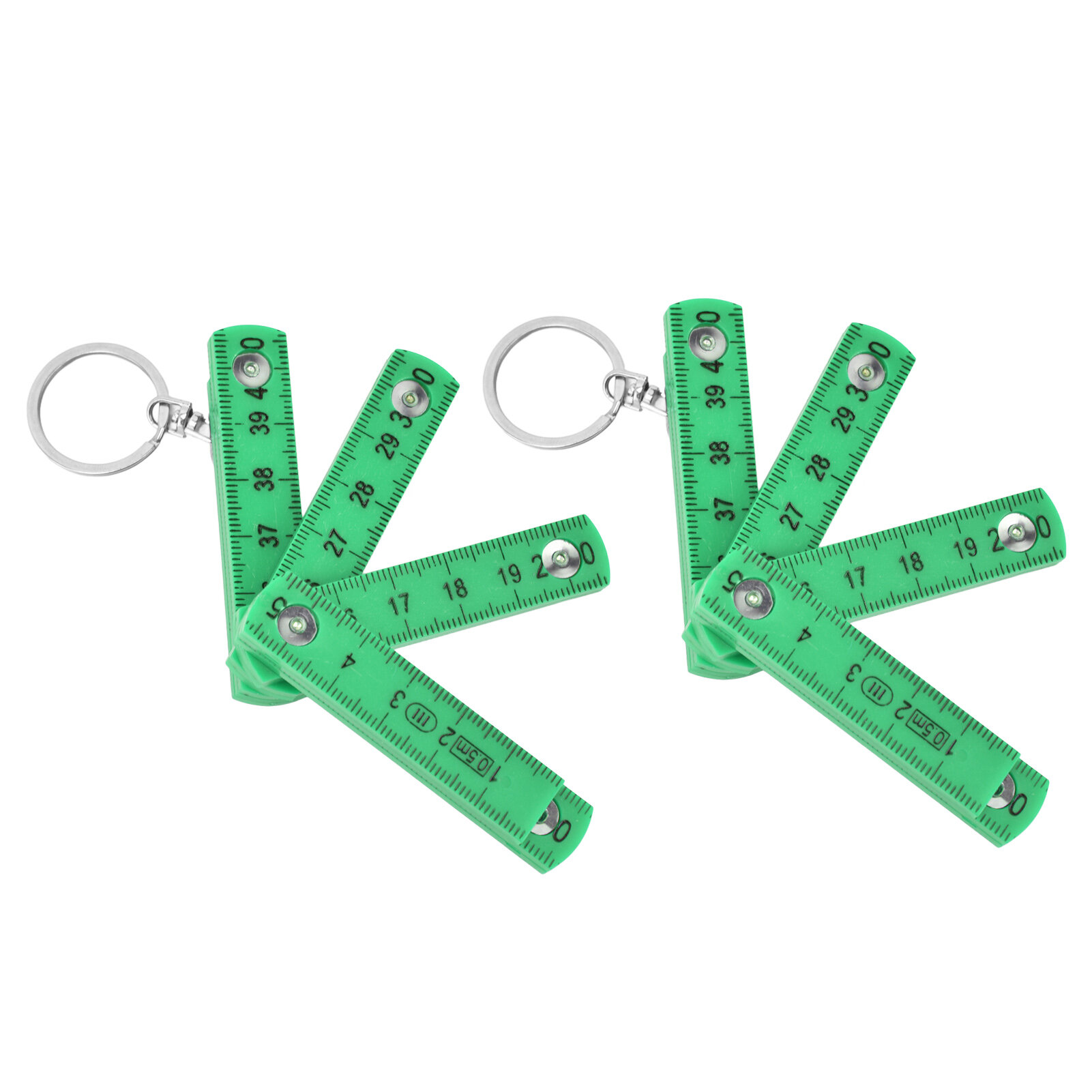 2pcs ABS -складной линейки портативная 0,5 млн.
