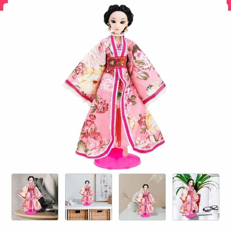 Кукла В Традиционном Китайском КостюмеLovely Dolls Для Девочек С Гибкими Соединениями 30x20 См