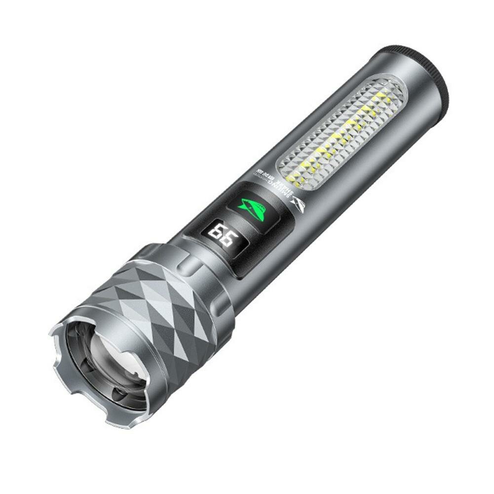 Фонарь ручной мощный/ светодиодный тактический/ Фонарик карманный портативный / Белый лазер