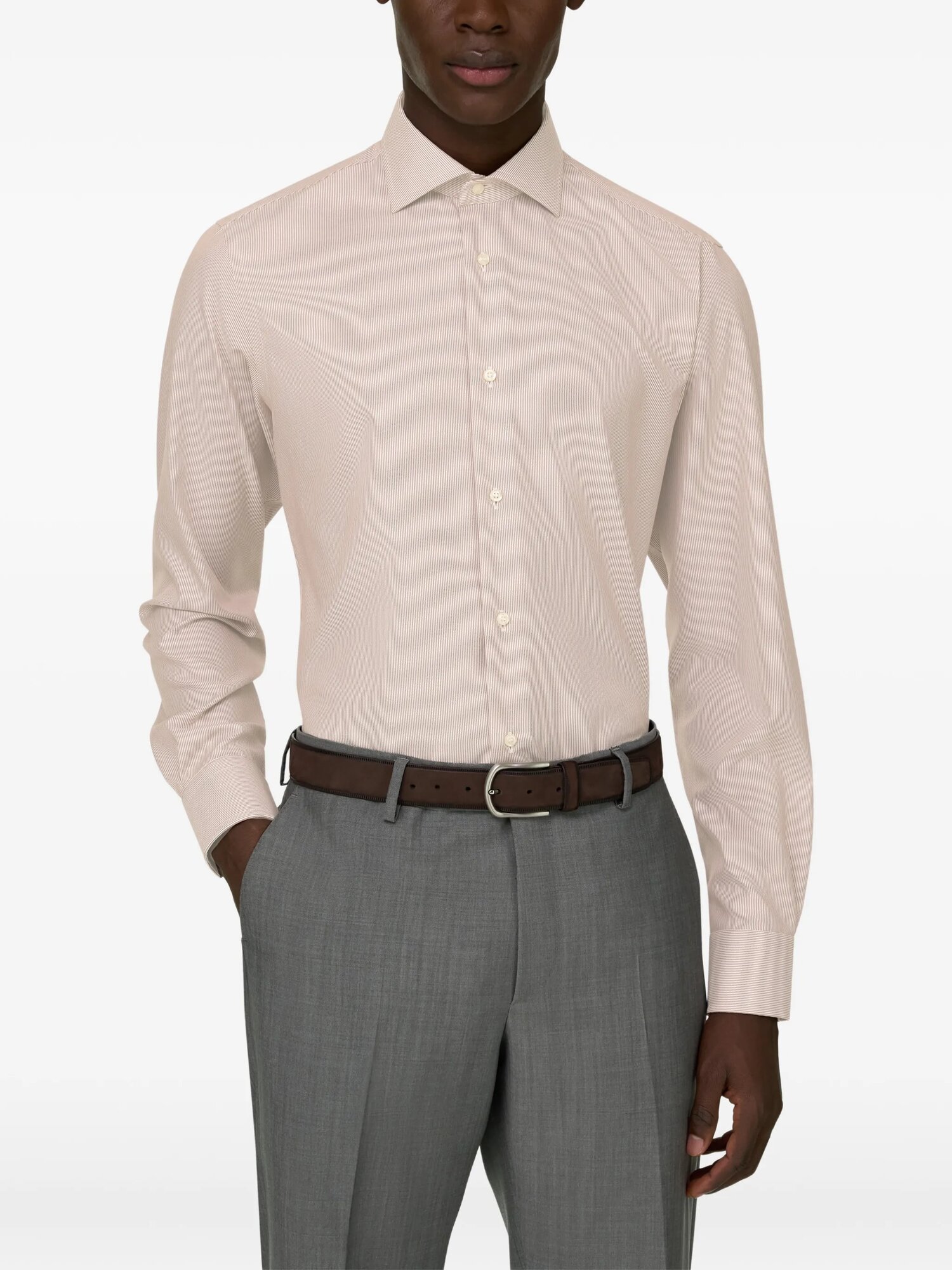 Рубашка Boggi Milano Striped windsor-collar shirt, размер XS — фото 1