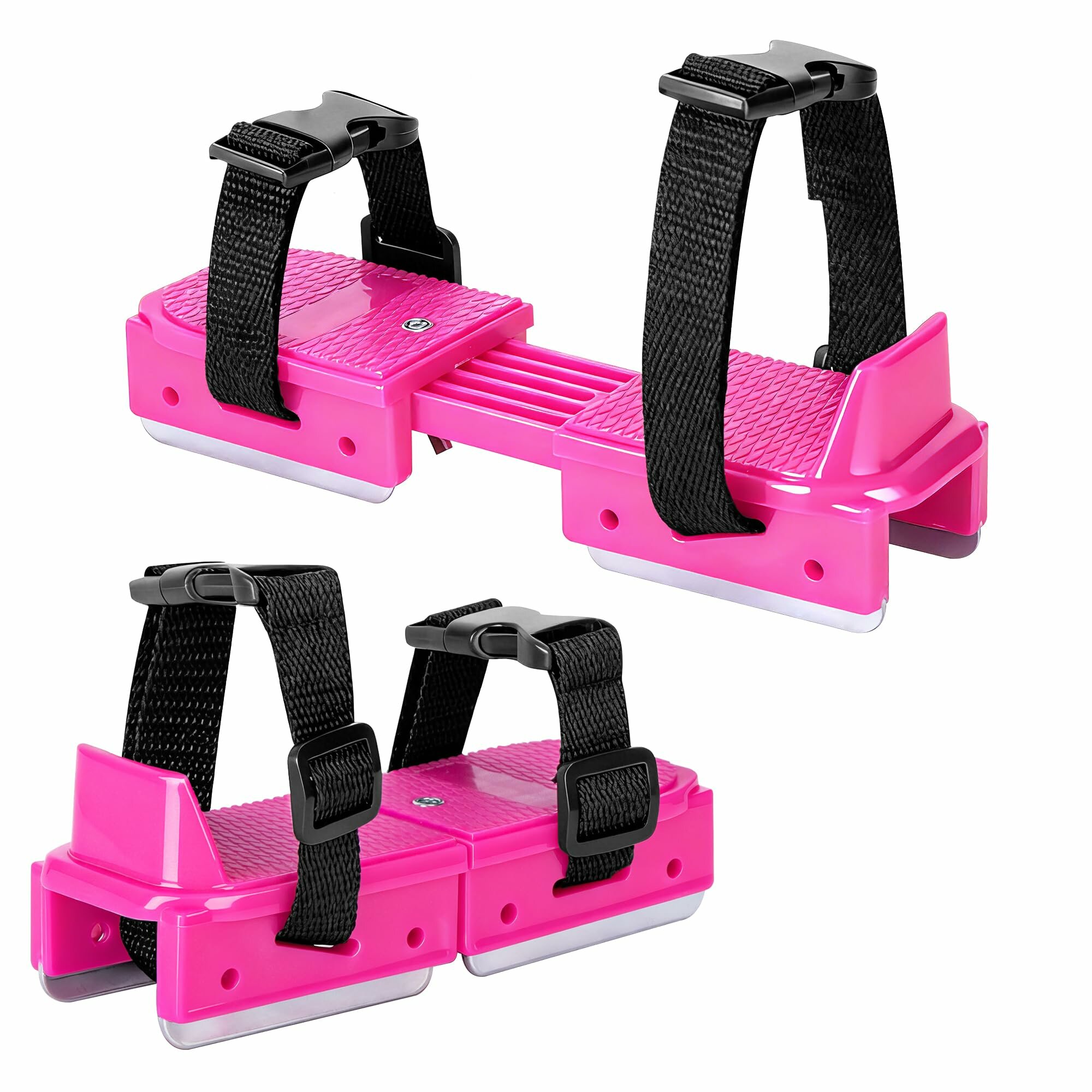 Детские ледовые коньки для зимы, регулируемые коньки для сноуборда фристайл, розовые, 1 пара