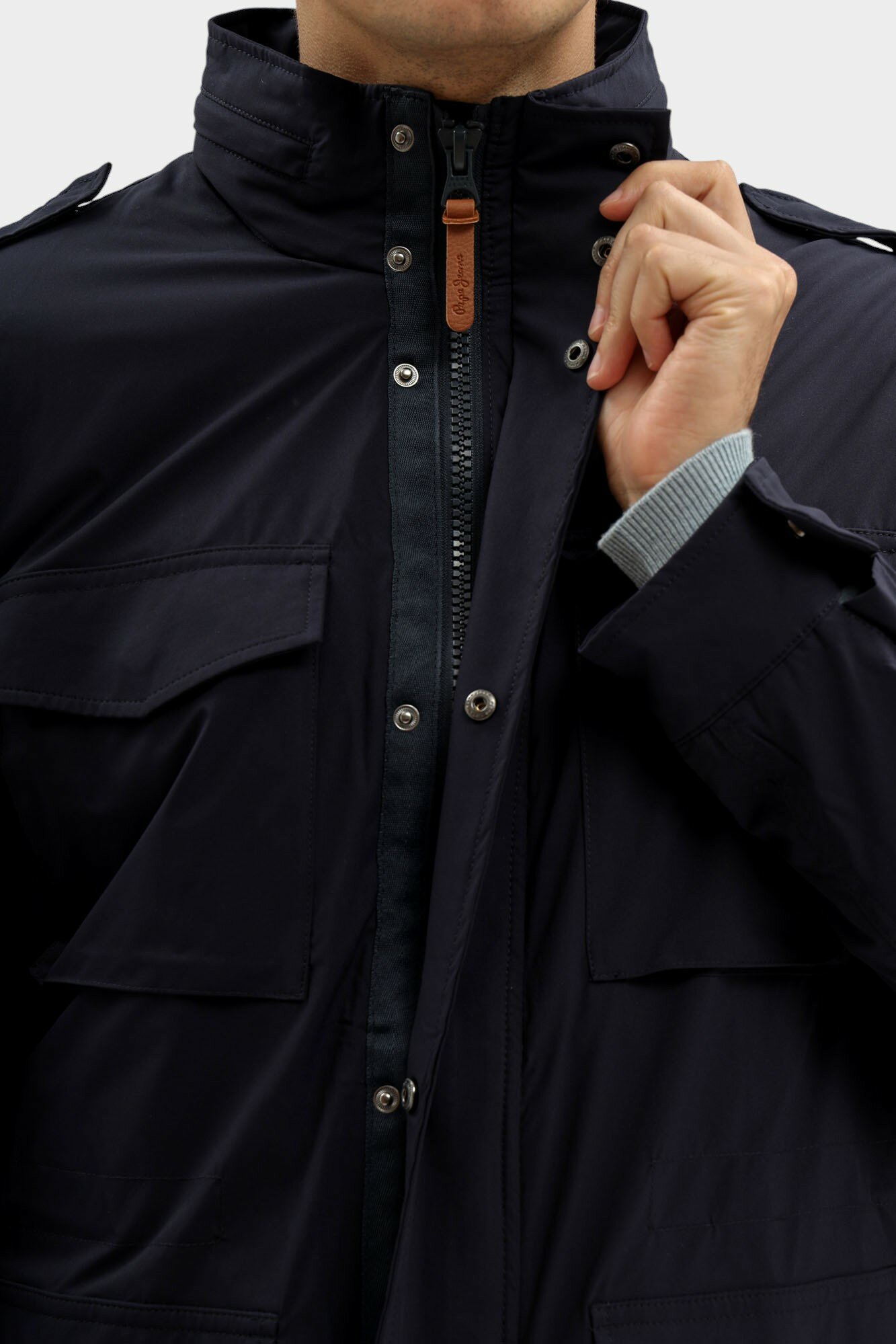 Куртка Pepe Jeans, размер S, синий — фото 1