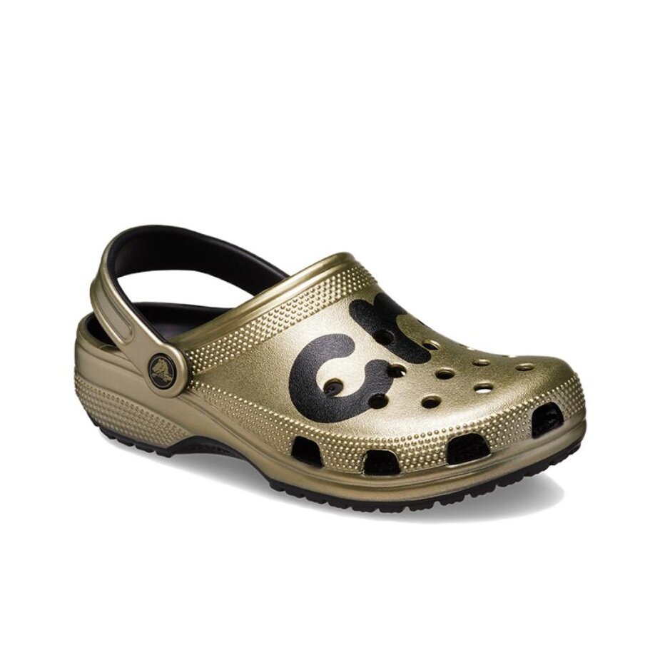 Сабо Crocs, размер 36-37, золото — фото 1