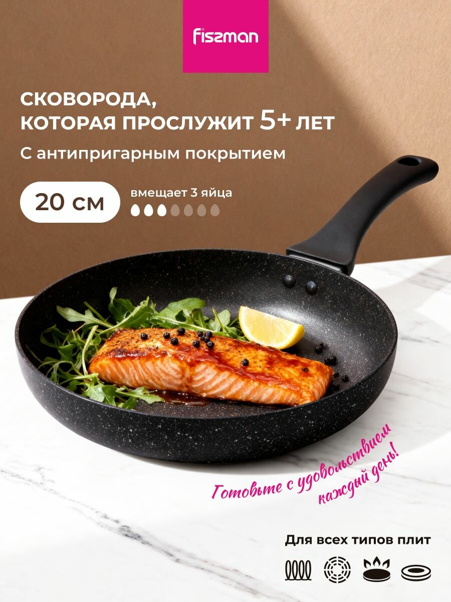 Сковорода с антипригарным покрытием для всех типов плит JILL 20 см