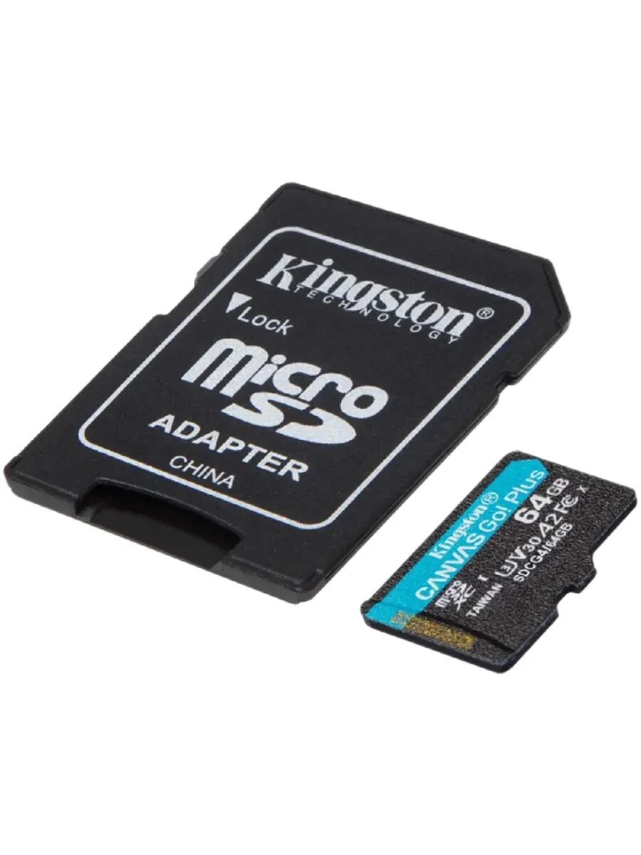 Карта памяти microSDXC 64 ГБ SDCG4/64GB с адаптером