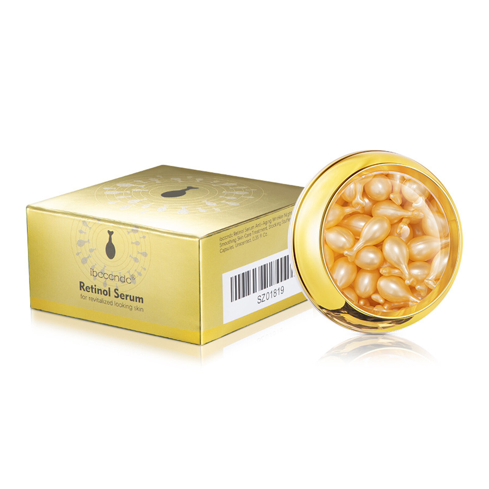 30 капсул сыворотка с ретинолом для удаления прыщей на лице, отбеливающий крем против морщин