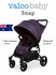 Коляска для новорожденных прогулочная Valcobaby Snap / Plum /