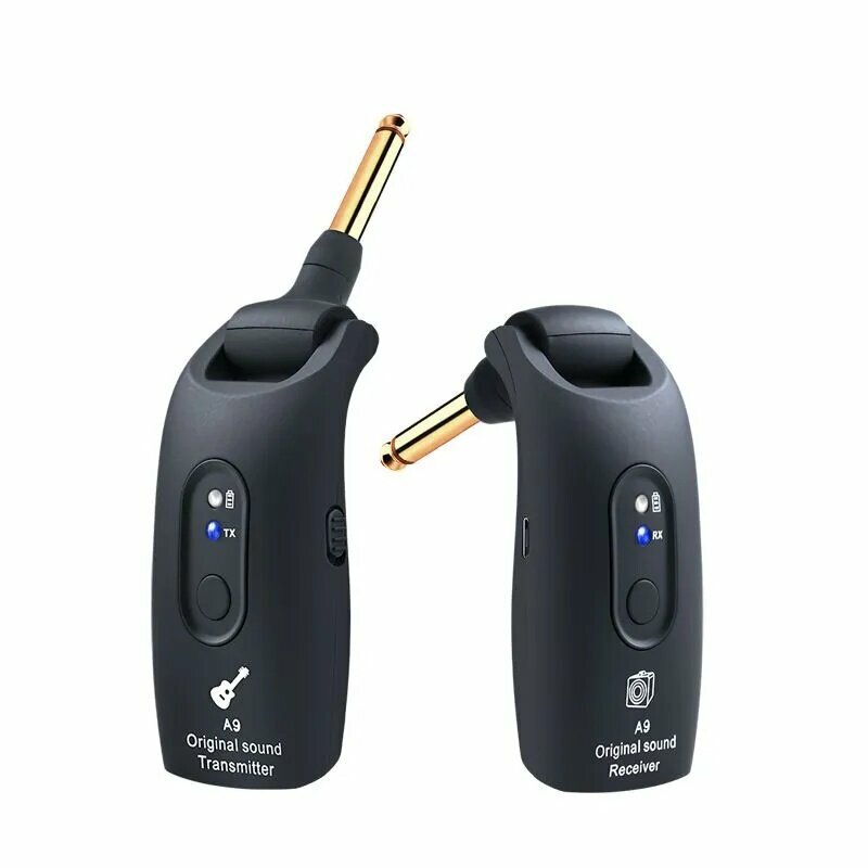 (G C K F) Беспроводная гитарная система 2,4 ГГц, перезаряжаемая цифровая гитара, передатчик и приемник A9 совместим с электрогитары, бас-скрипки