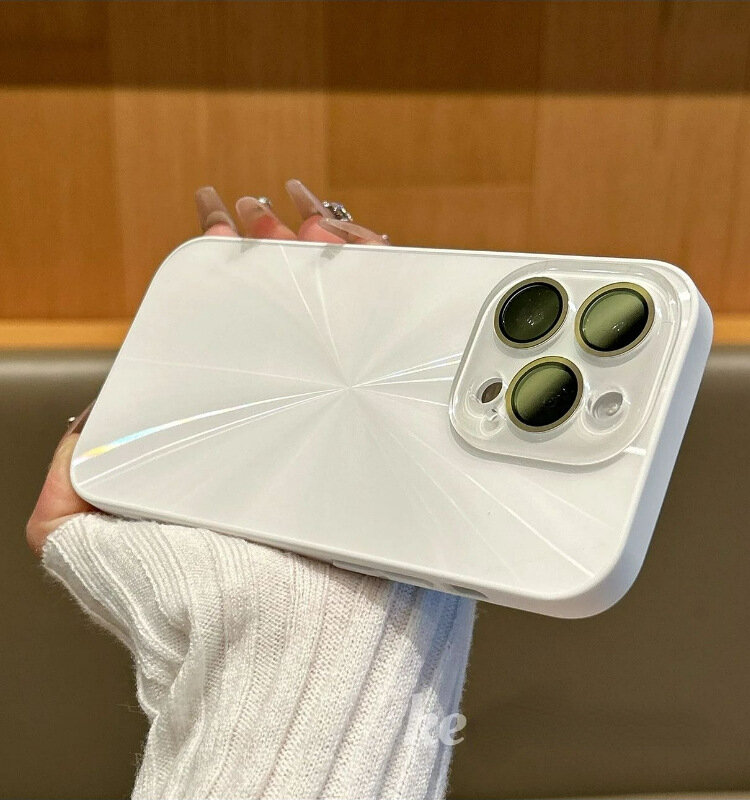 Цветной CD-зернистый магнитный кристаллический объектив White-iPhone16