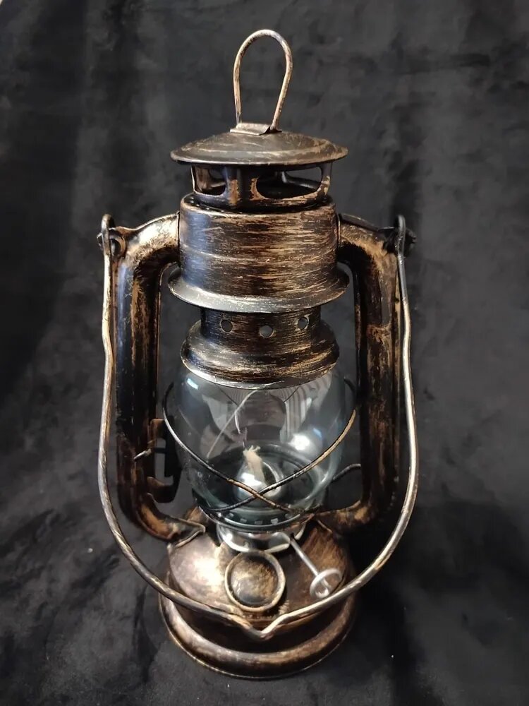 Керосиновая лампа "Летучая мышь" , 24 см, 300мл для дома, дачи, кемпинга, Ретро, Винтаж.