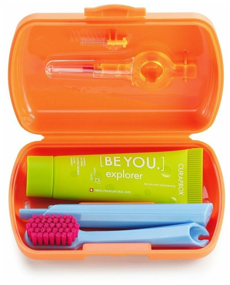 Дорожный набор (щетка + набор) Curaprox BE YOU Travel Set