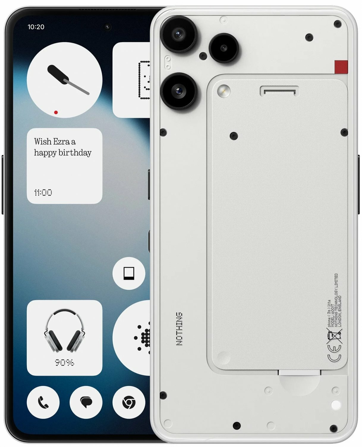 Смартфон Nothing Phone (3A) lite 8/128 Black, 6.77 дюйма, 120Гц, AMOLED