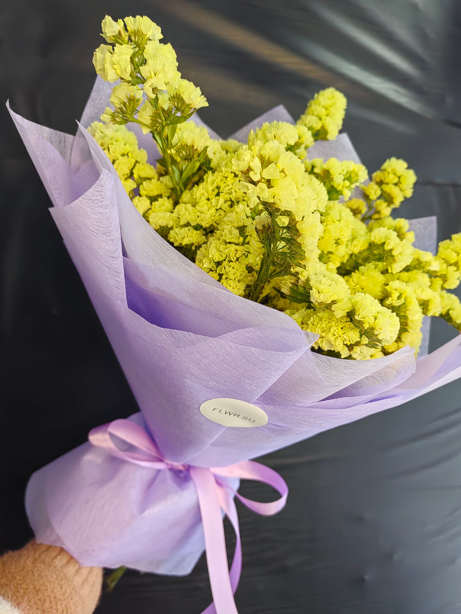 Букет из лимонной статицы (сухоцветы)