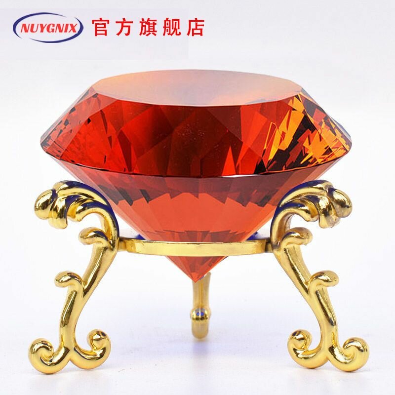 Игрушка из драгоценных камней, кристалл, цветной камень, детский алмаз, прозрачный, 5 см, большой стеклянный кристалл, украшение, подарок для детей