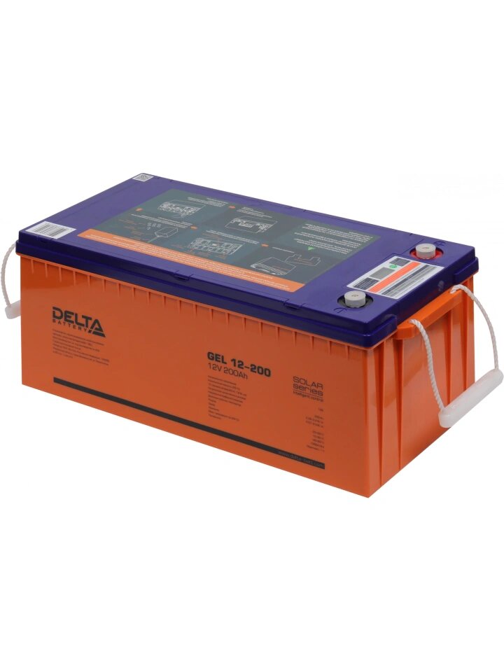 Аккумуляторная батарея DELTA Battery GEL 12-200 12В 200 А·ч