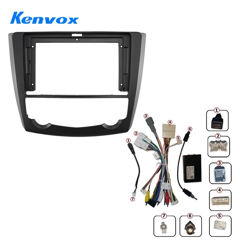 Автомобильный радиоприемник Android 2 Din, монтажная рамка, лицевая панель, комплект frame wire A