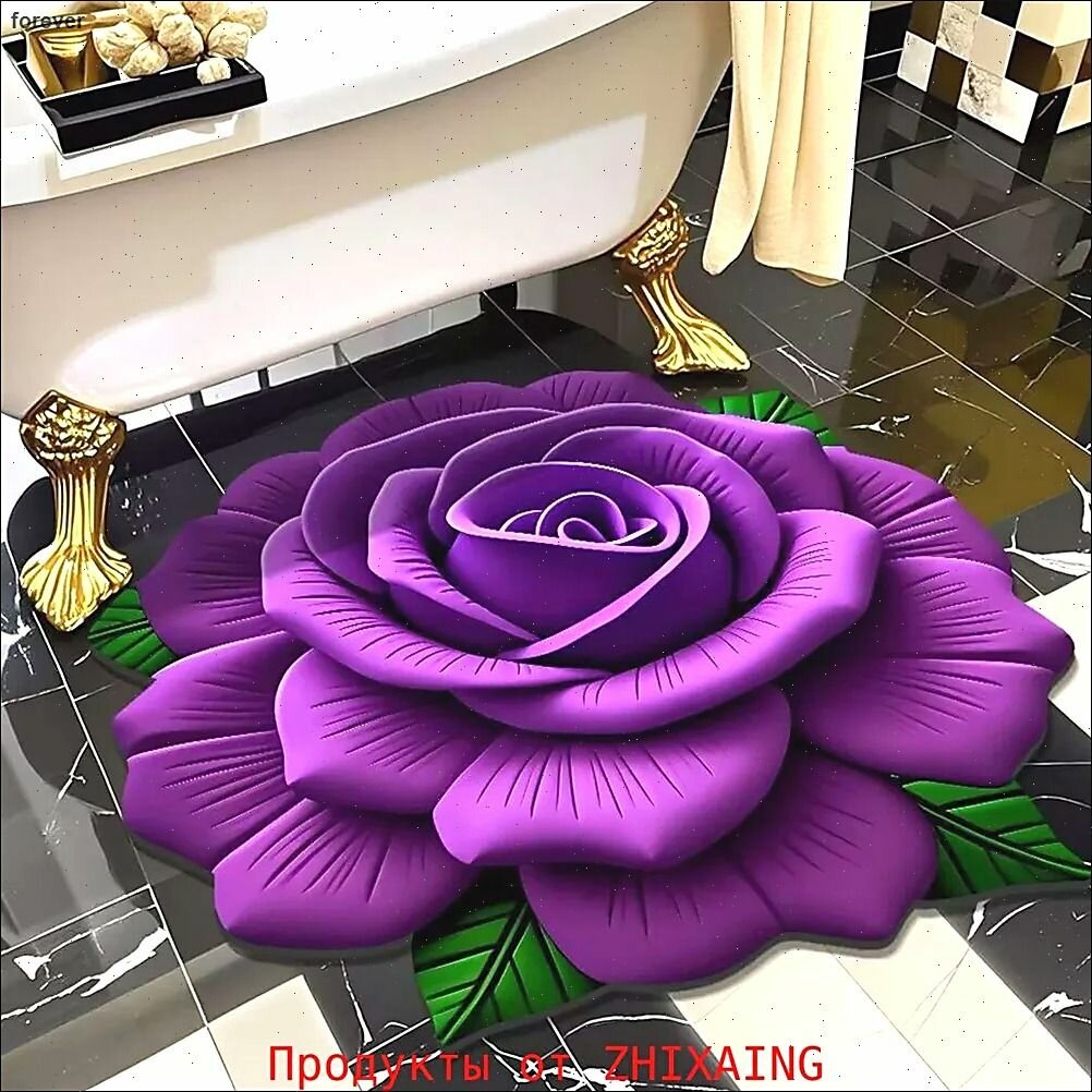 Ковер Розы 3D 80x80 см