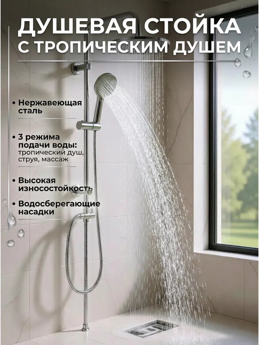 Душевая стойка AV ENGINEERING (AVSSS-068)