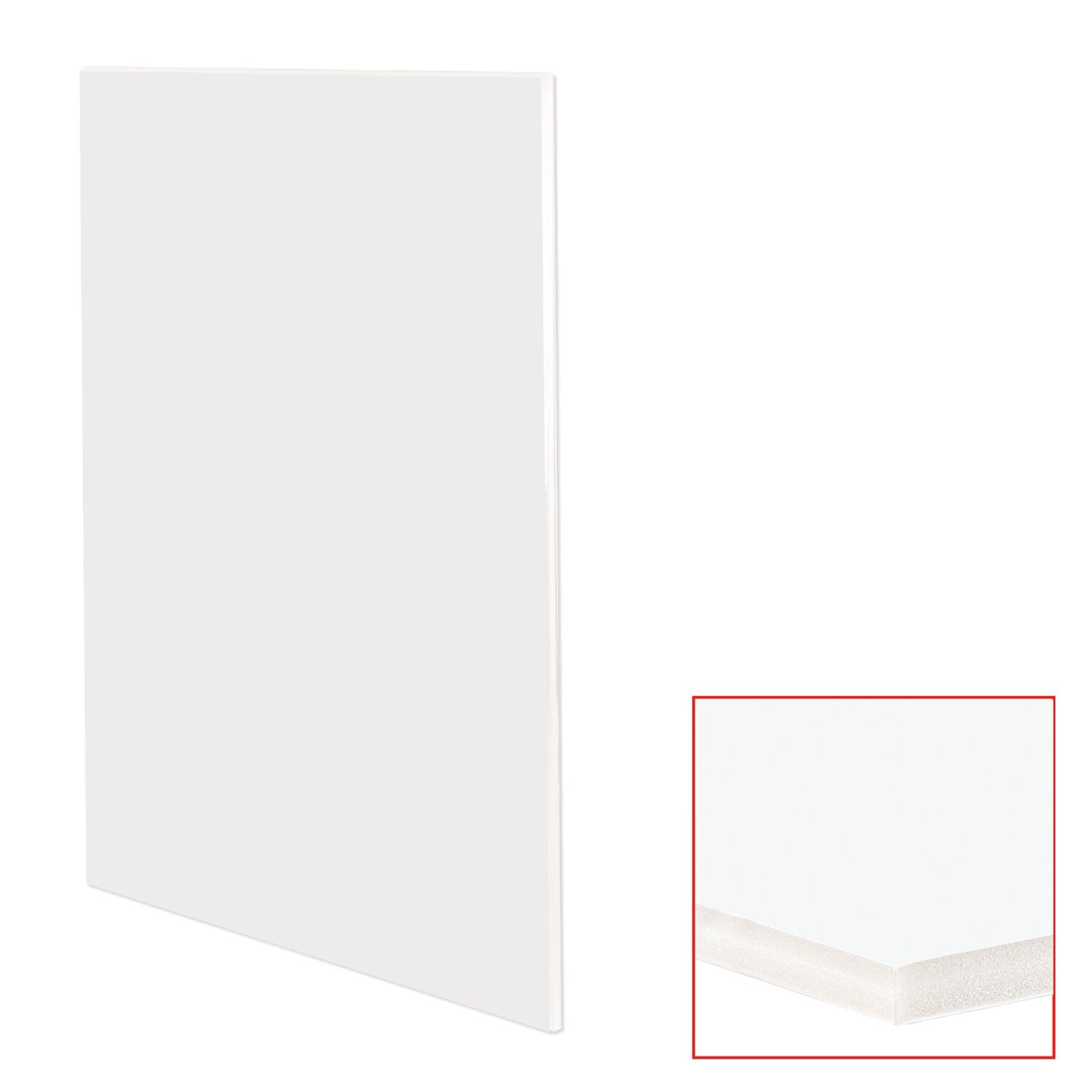 Пенокартон Brauberg матовый, 70х100 см, толщина 10 мм, белый, 5 листов (112476)