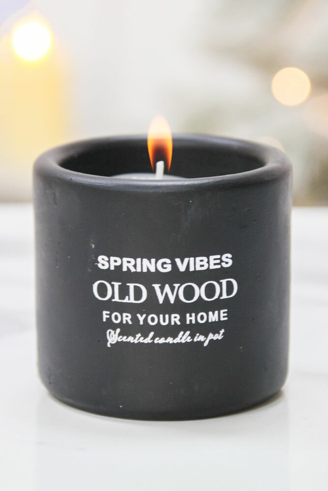 Ароматическая свеча в подсвечнике настроение 'удовое дерево', 8 см, Koopman International CC5062240-3