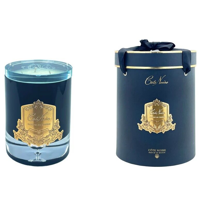 Ароматическая свеча Côte Noire Charente Rose Crystal Glass Lid Triple Wick Grand Candle LCG054