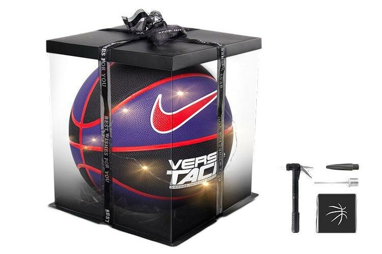 Баскетбольный мяч унисекс Nike Versa Tack, чёрный/синий/красный, размер 7