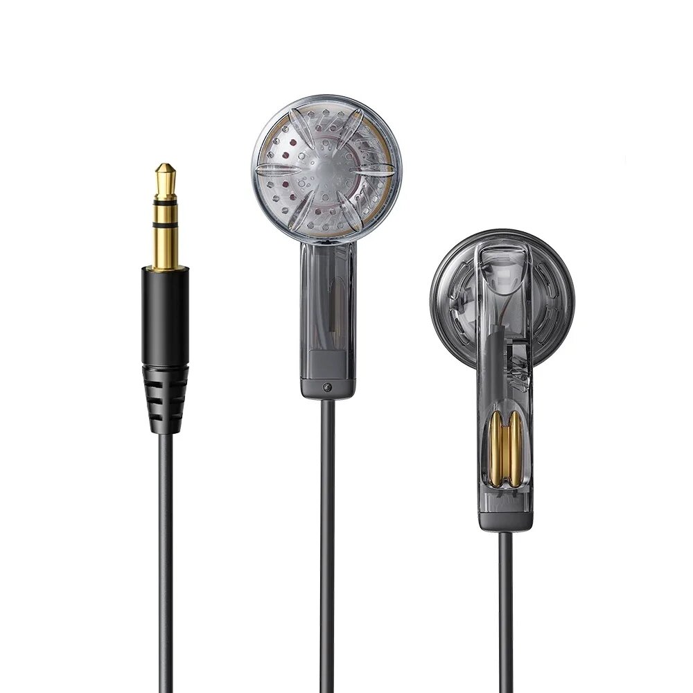 FiiO JadeAudio JF11, Серые проводные наушники Transp Black No Mic