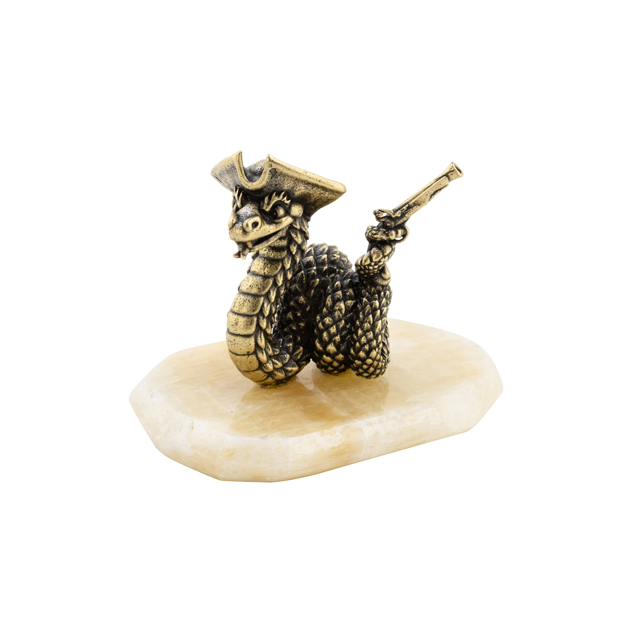 Змея-Пират на ониксе (ВхШхД 6см./5см./7см.)