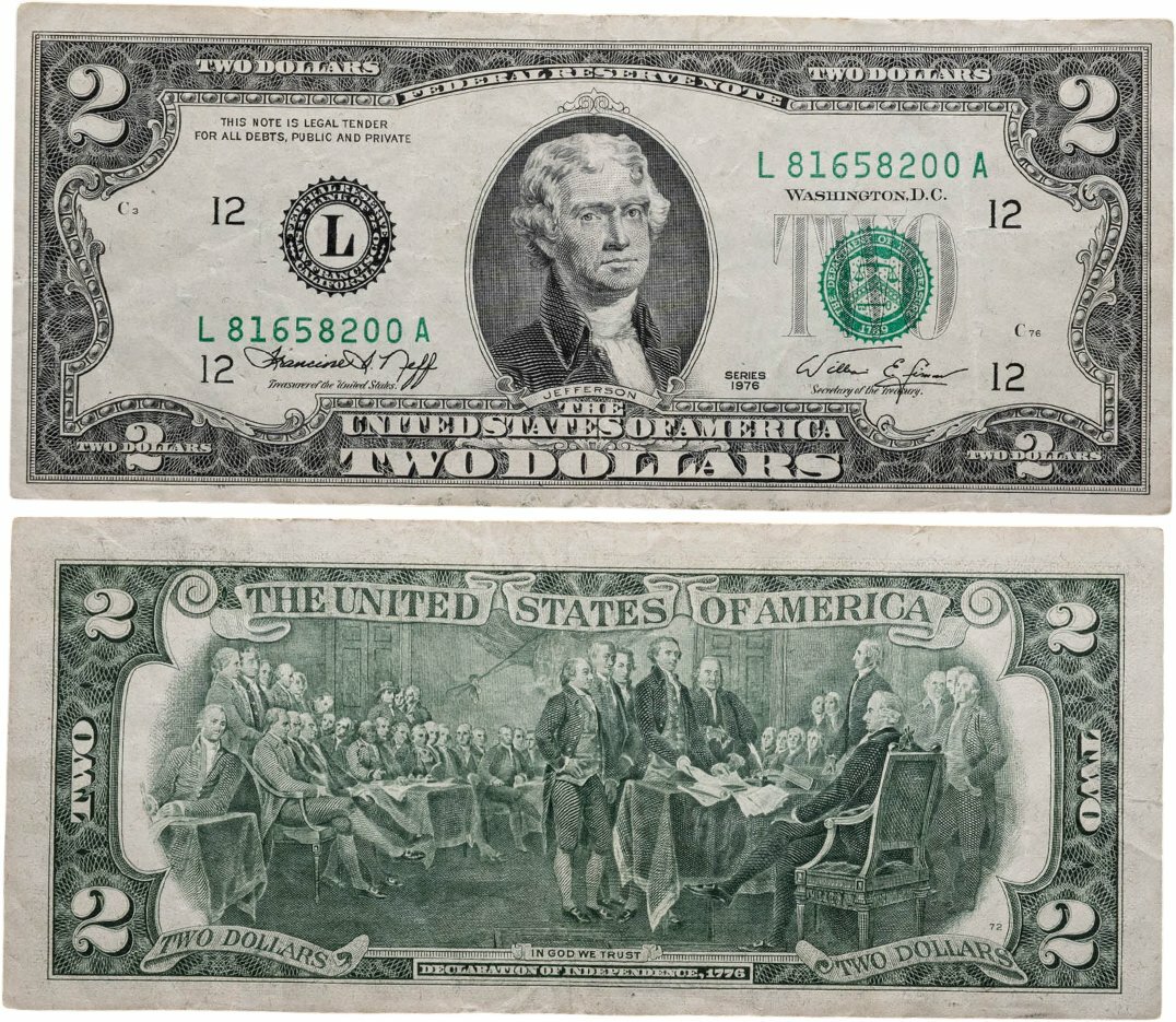 США 2 доллара 1976 Pick 461 L-Сан-Франциско