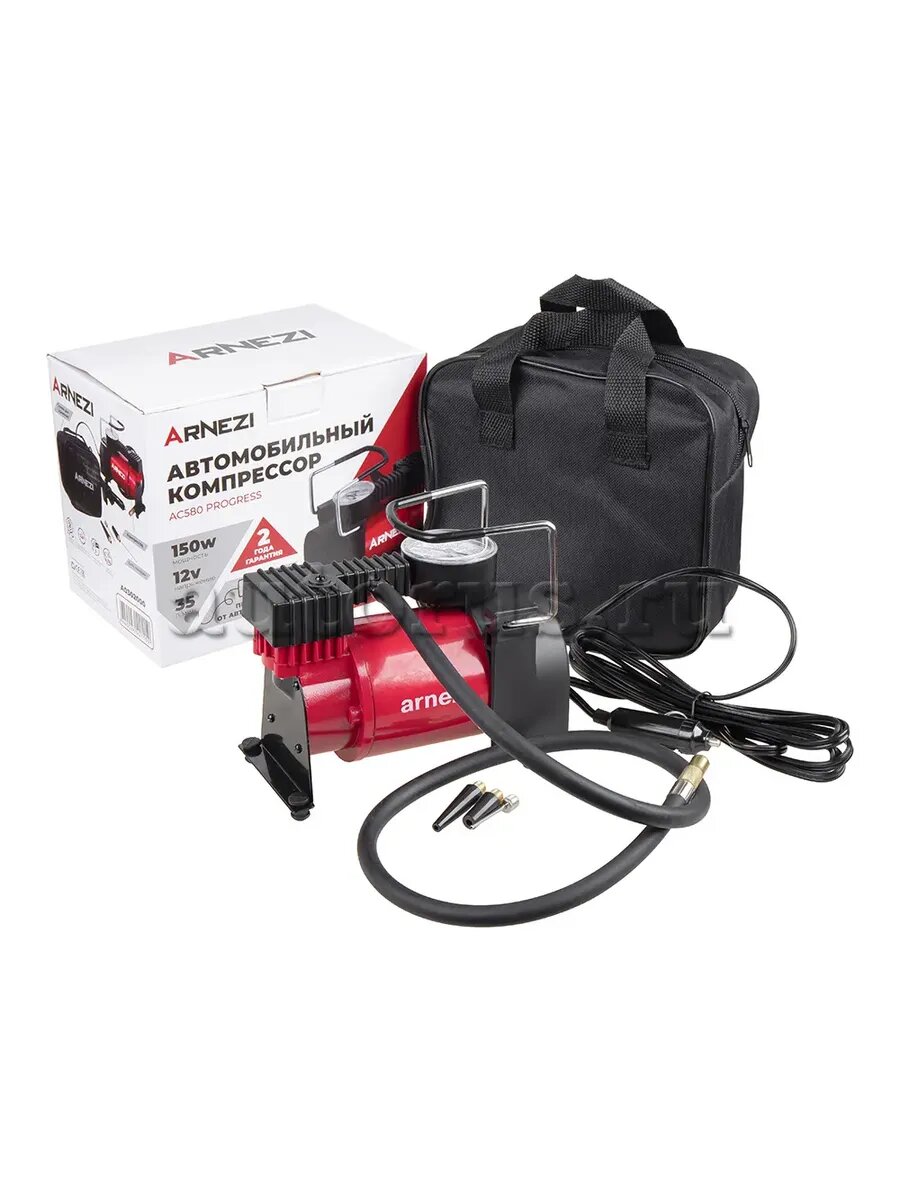 Компрессор автомобильный 10 БАР, 35 Л/МИН, 150 ВТ, AC580 PRO