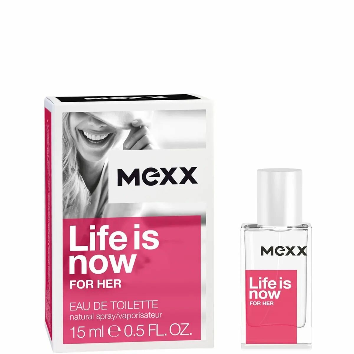 Туалетная вода Mexx "Life is Now" for Her, фруктово-цветочная, женский аромат, флакон 15 мл