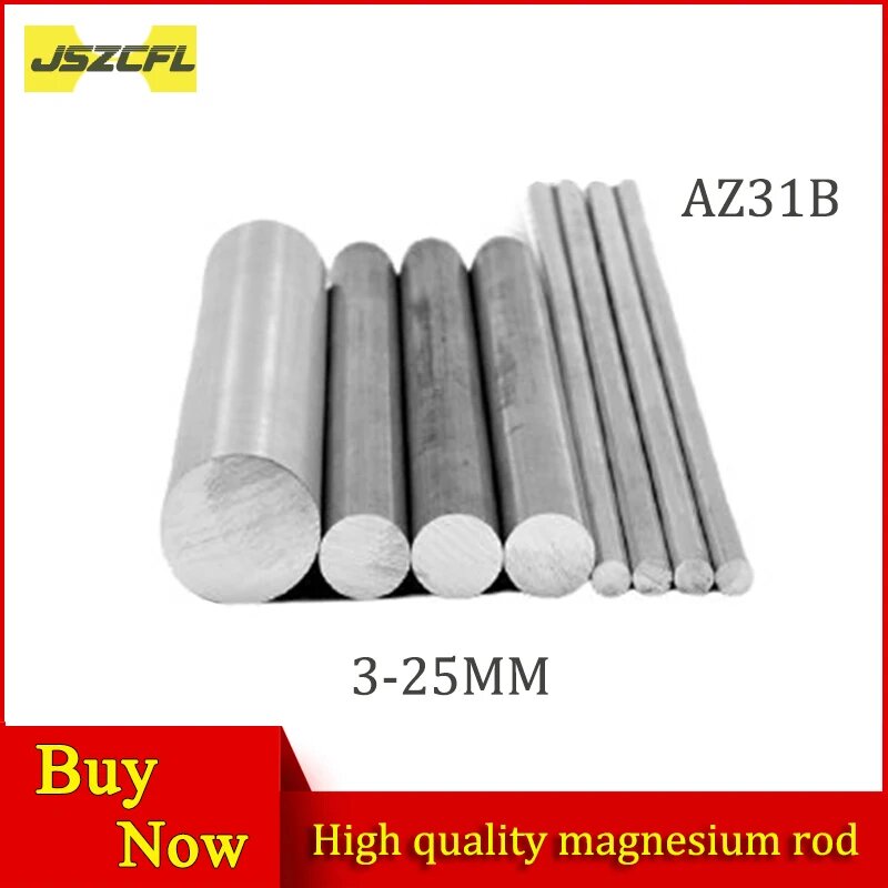 Стержень магниевый AZ31B 4x500mm, 2шт, Цвет: 2PC