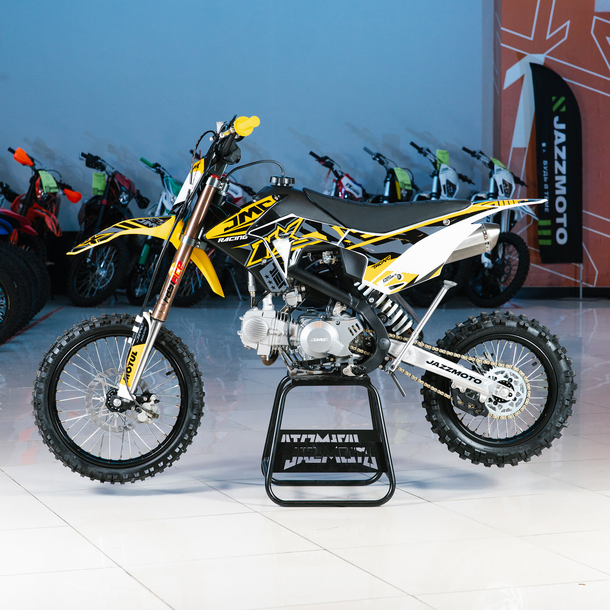 Питбайк JMC 150 MX V3.0, кроссовый, 140 куб. см, 12 л. с, колеса 17/14