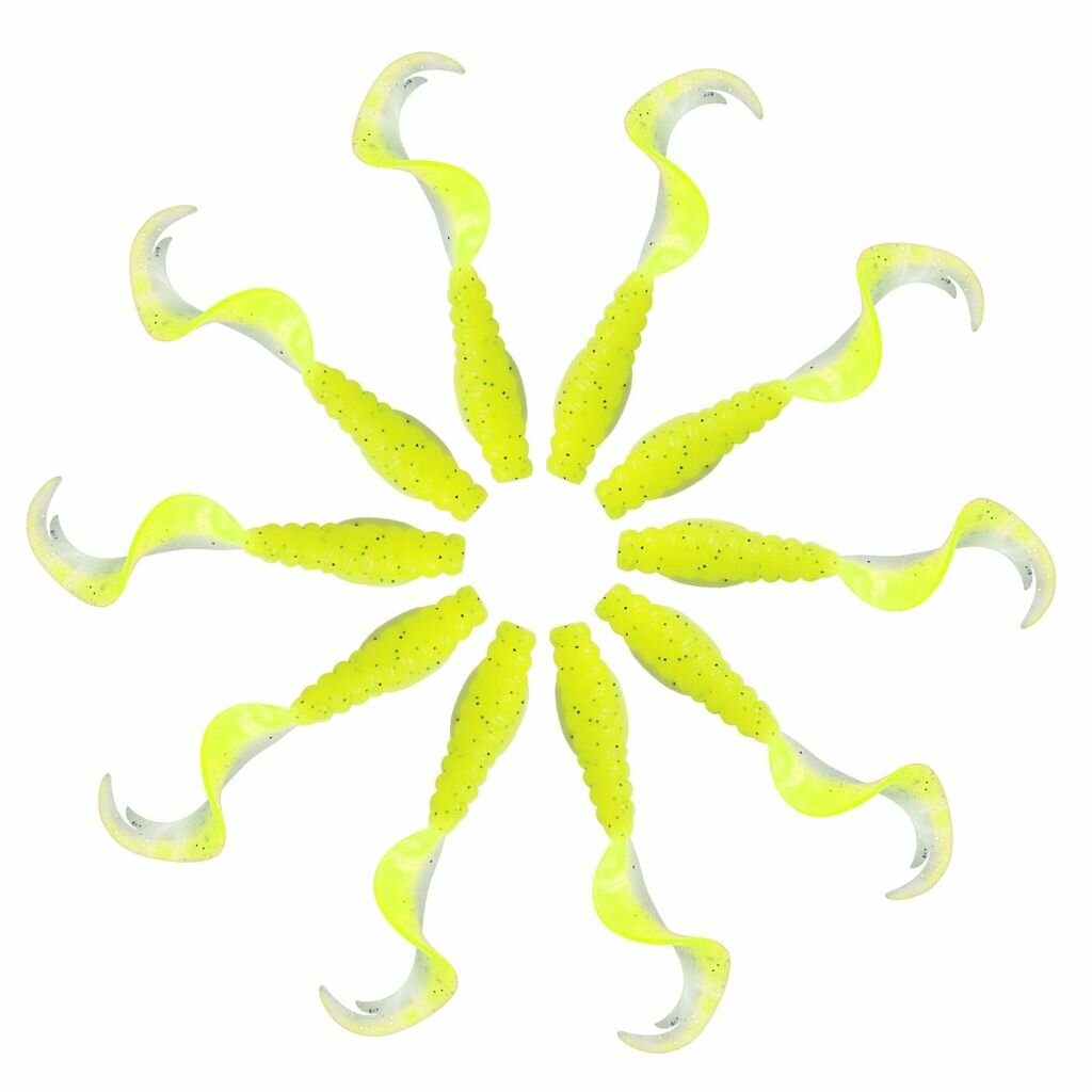 10 шт. мягкие приманки для плавания, рыболовные окуня, ленты с хвостом, Luya, подходящие форели, лосося, пресноводной и соленой воды