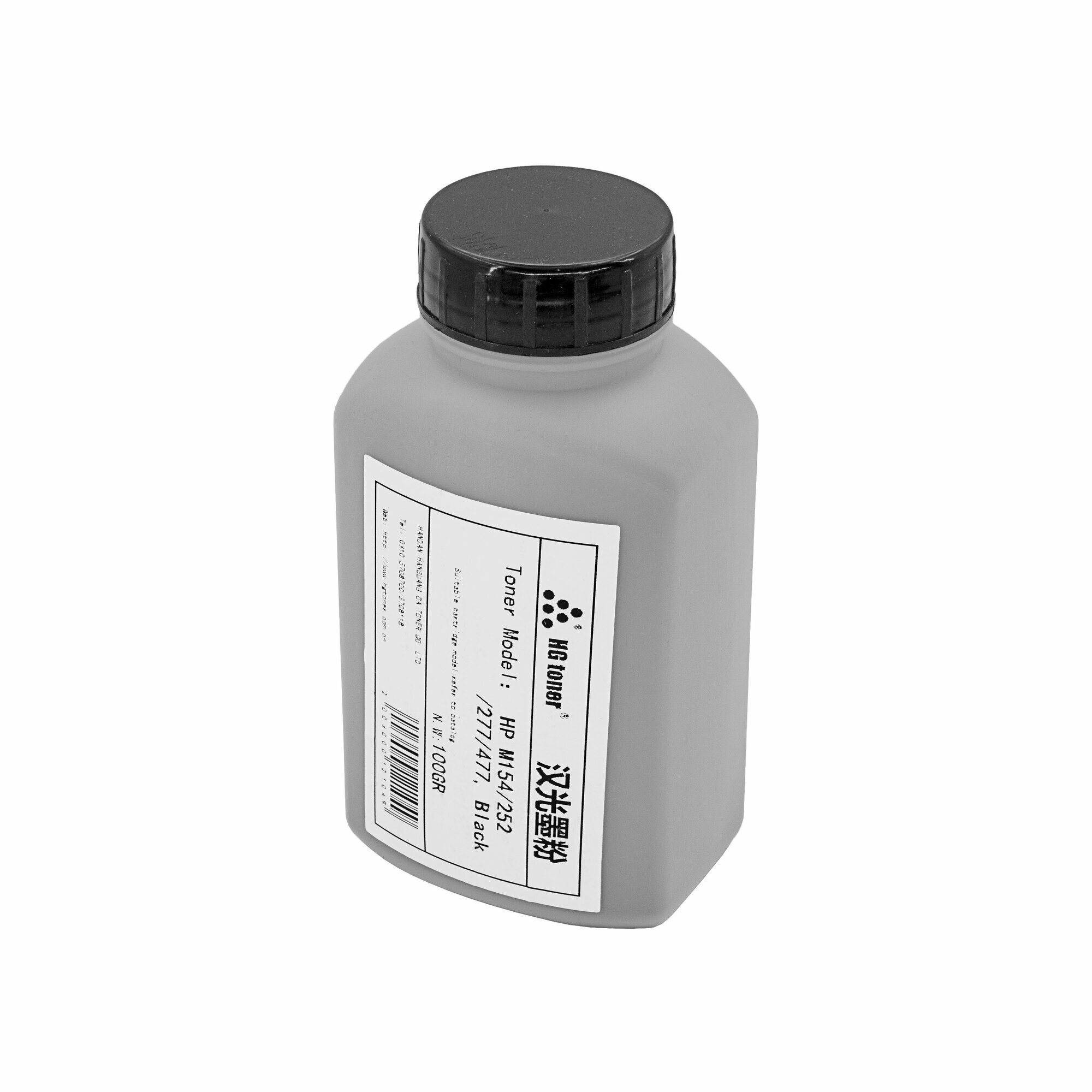 Тонер для HP CLJ M154/180/252/254/274/277/280/452/477, HGH01, Black, 100гр, Handan