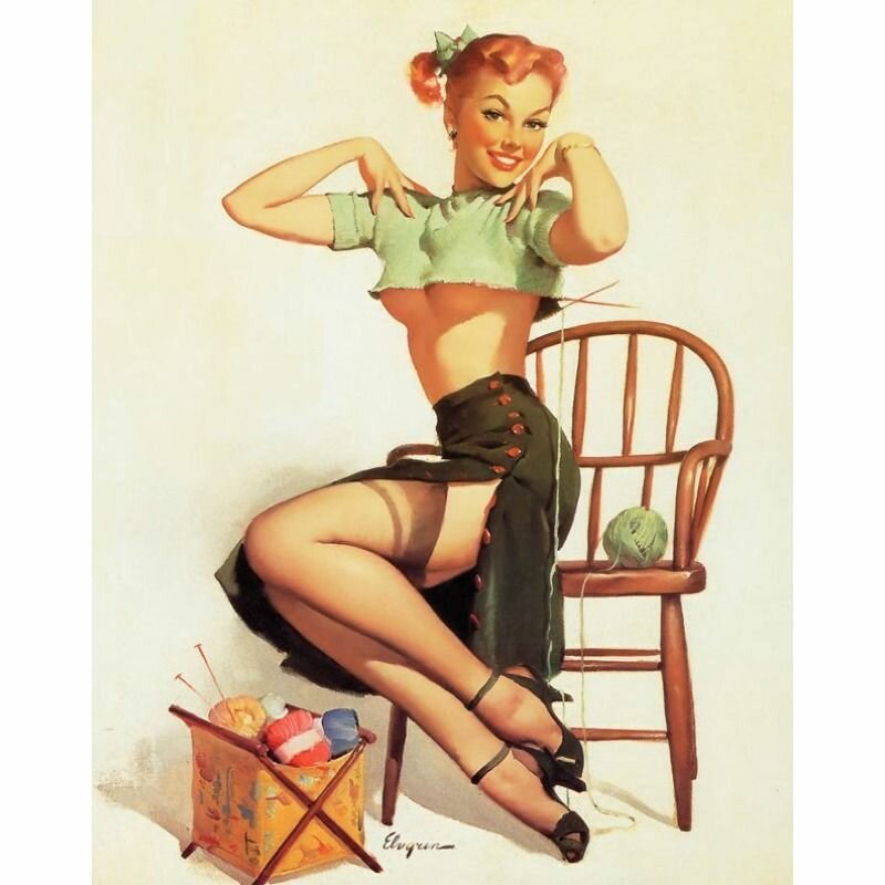 Постер для интерьера, Пинап девушки - Pin up girls, 30х20см.