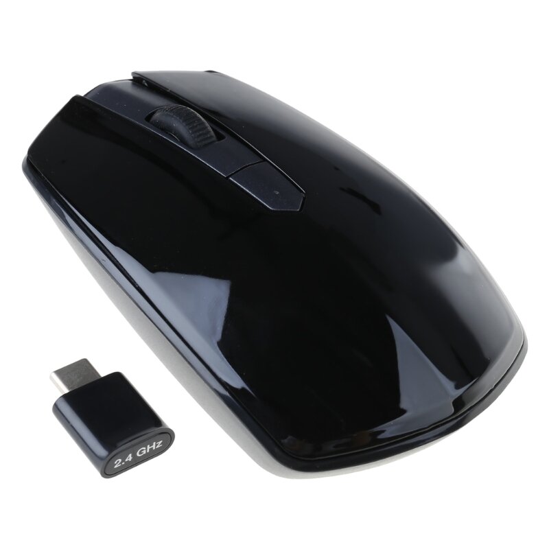 Универсальная беспроводная мышь 2,4G типа C, оптическая мышь для устройств USB C, 4 кнопки, высокая чувствительность 800/1200/1600 точек на дюйм