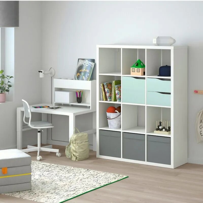 IKEA Тумба, 33х37х33 см, 2 выдвижных ящика, современный стиль, древесный цвет — фото 1