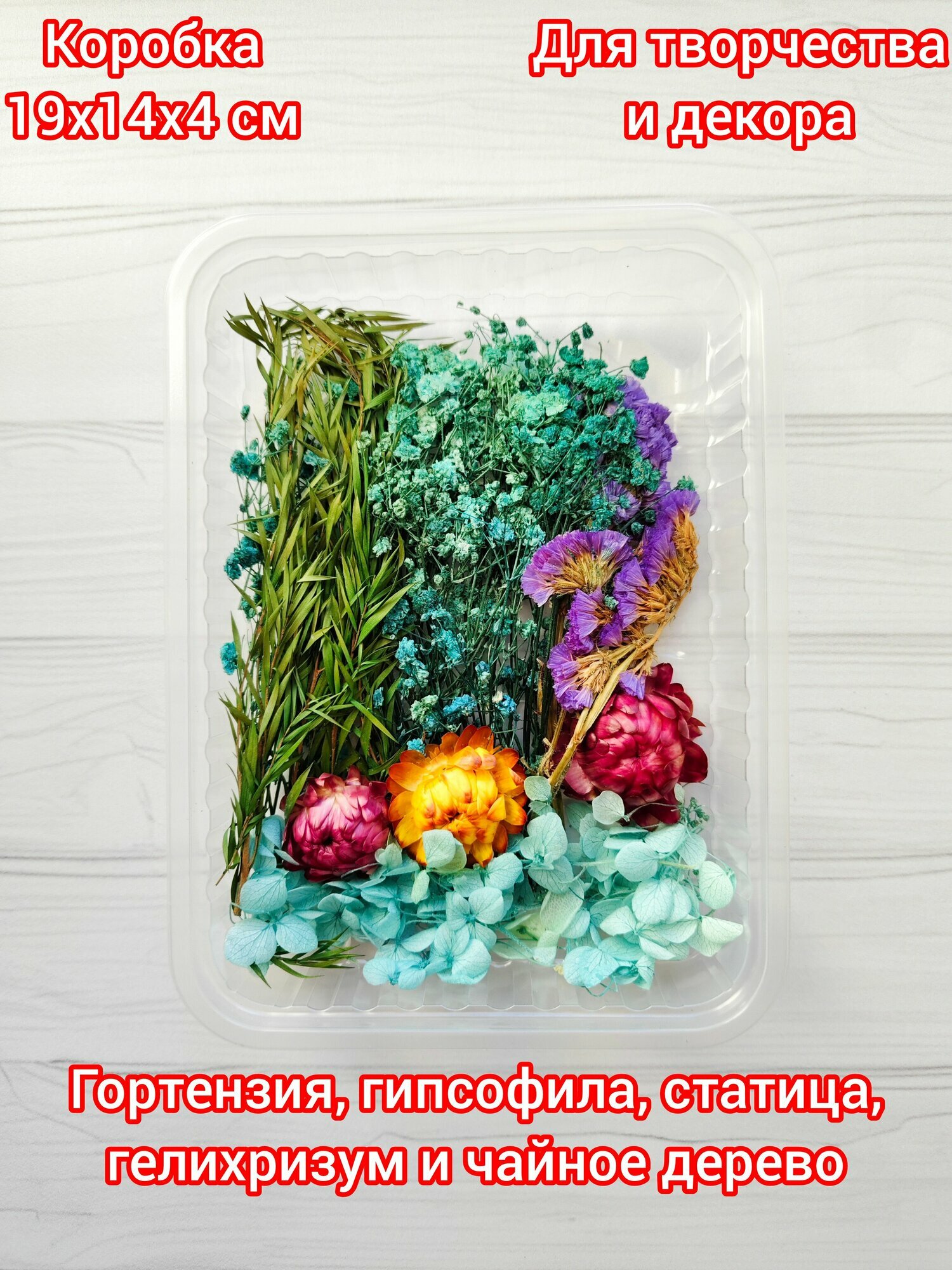 Набор сухоцветов для творчества и декора, 500 мл, бренд ЯнаART