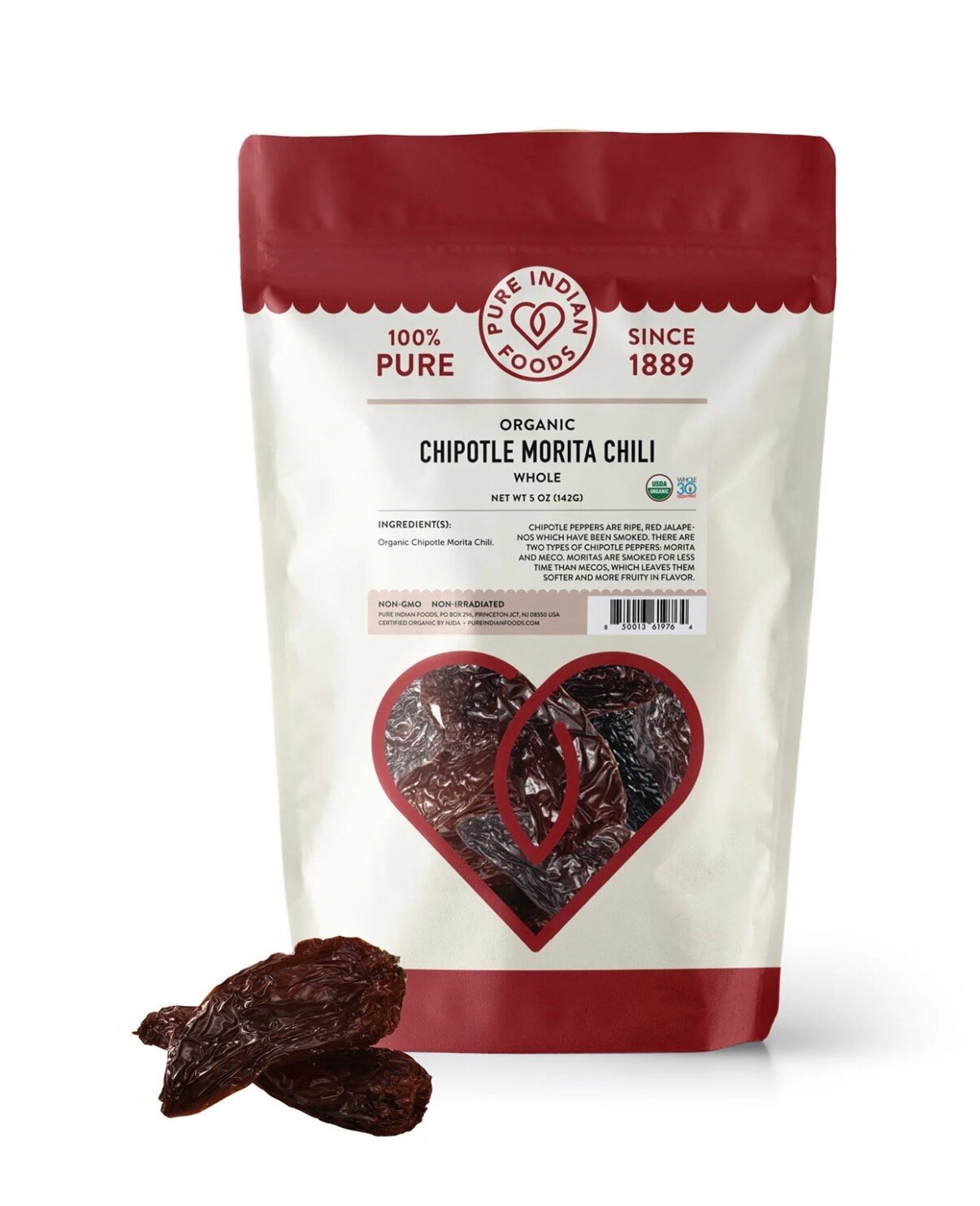 Pure Indian foods Chipotle Morita Чили перец халапеньо экологически чистый органический 141 гр