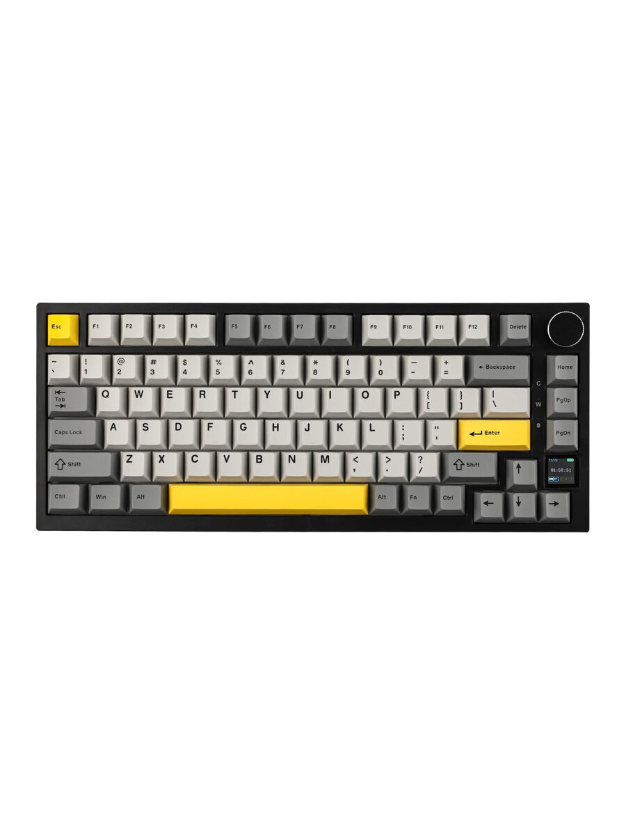 Ajazz AK820 Pro Grey OEM Ajazz Gift Switch, серый/желтый, клавиатура игровая