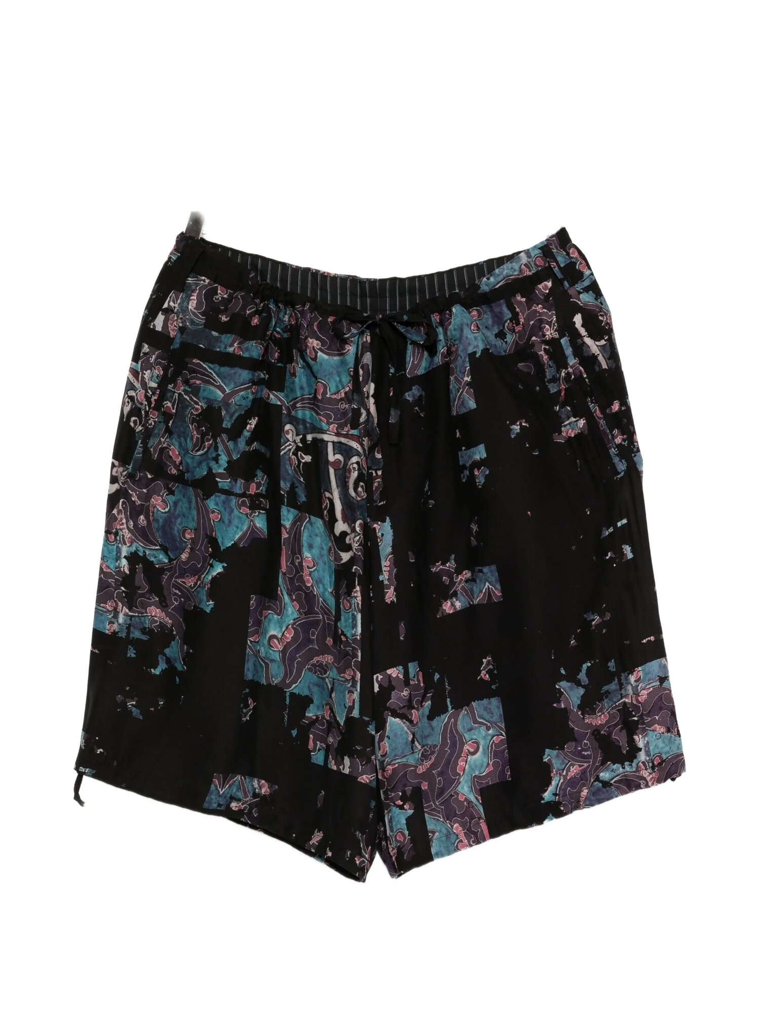 Шорты Abstract-print wide-leg shorts