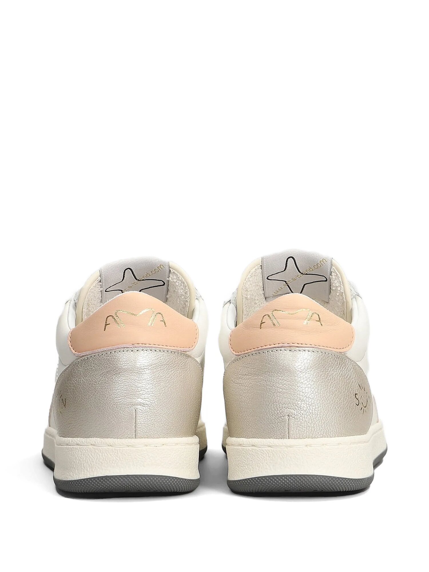 Кроссовки AMA Brand Star-patch metallic-effect sneakers, размер 38, разноцветный — фото 1