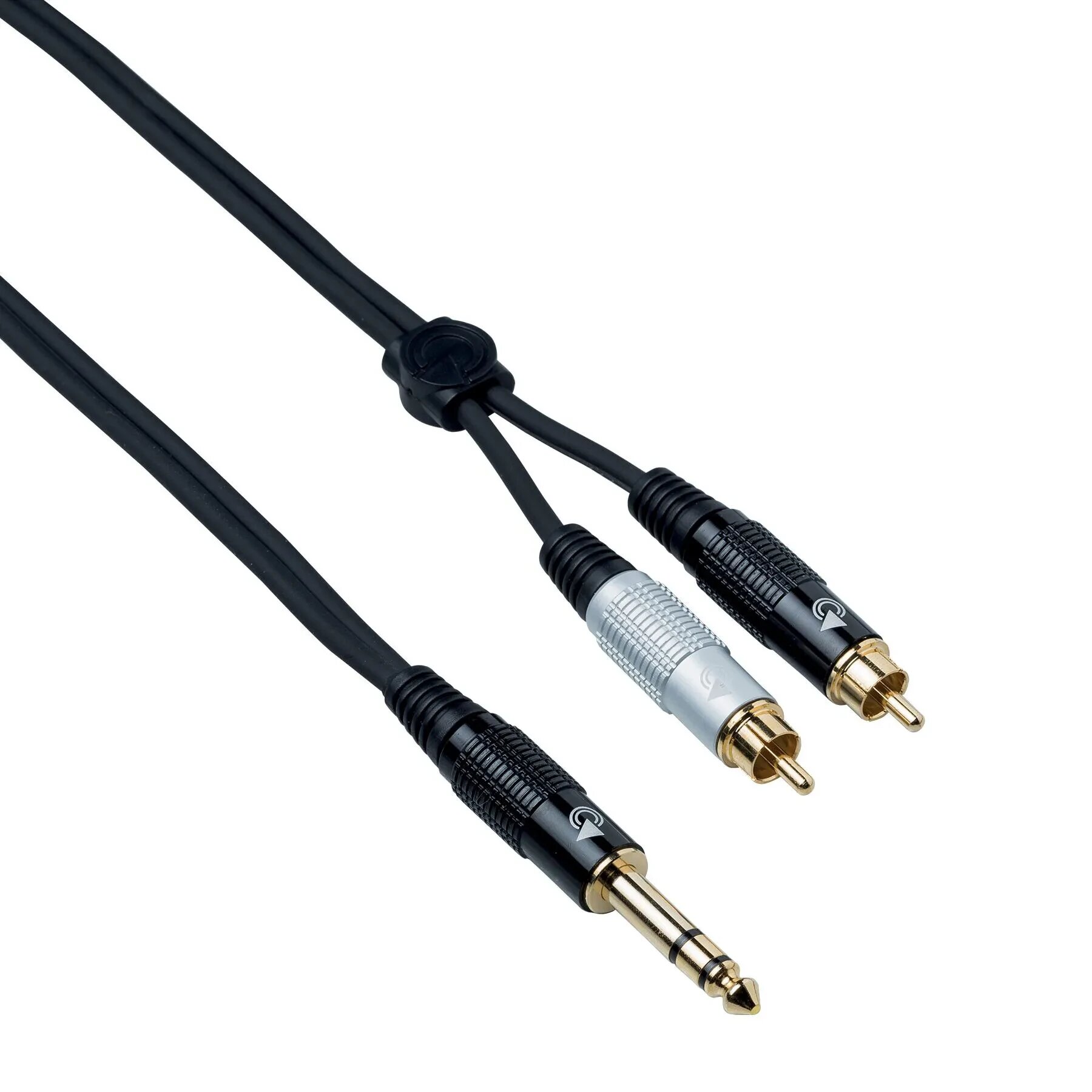 Кабель межблочный Bespeco EAYSRM300 Jack 6.3 мм — 2 x RCA, 3 м