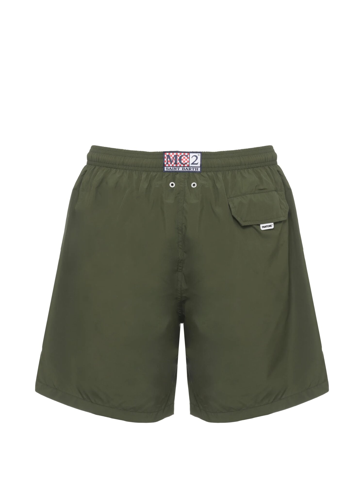 Шорты для плавания MC2 Saint Barth Lighting Pantone-label drawstring swim shorts, размер XL, green — фото 1