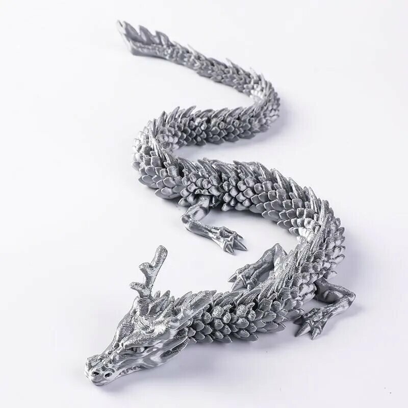 Подвижный Дракон 45см/Дракон 3D Игрушка Антистресс "Подарок Детям"